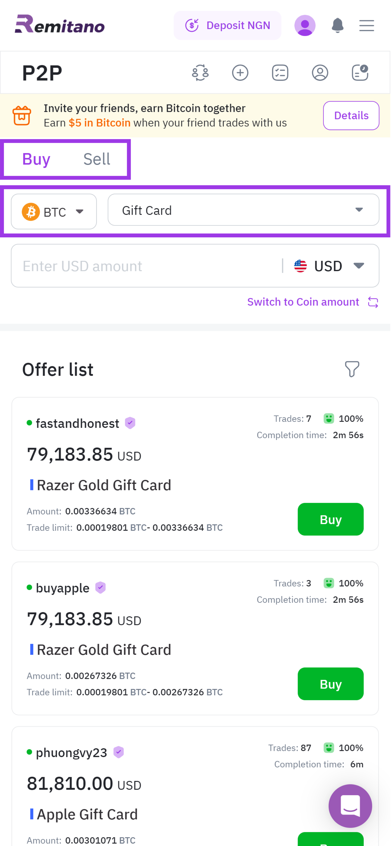 Methods to Buy & Sell Crypto: BTC, ETH, USDT with Gift Cards