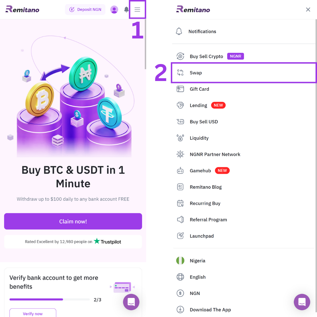 How to Swap Crypto: BTC, ETH, USDT to Naira (NGN) with Maximum Efficiency
